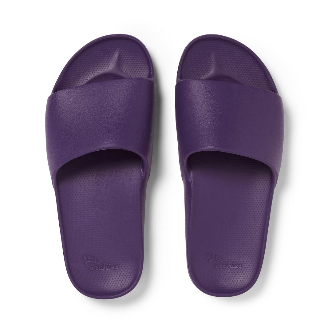 Arch Support Slides - Classic - Acai purple – Archies Footwear Pty Ltd ...