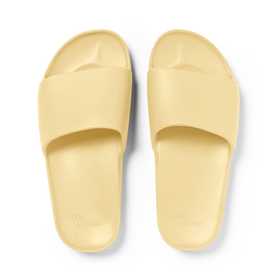 Arch Support Slides - Classic - Lemon – Archies Footwear Pty Ltd. | The ...